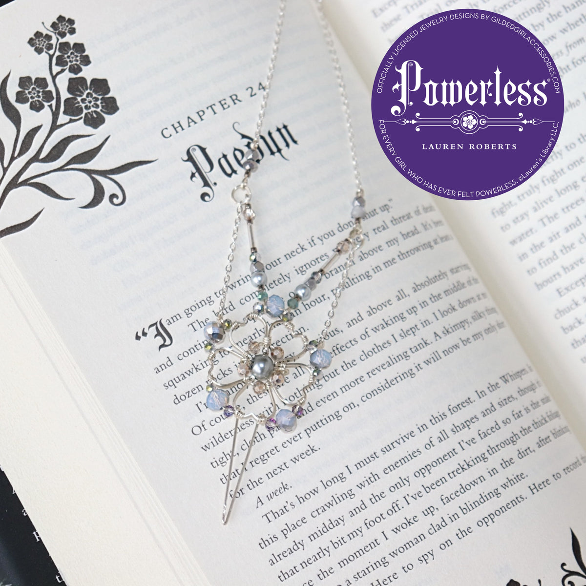 Powerless Forget-Me-Not Necklace: Hand-Sculpted Sterling Silver & Stai ...